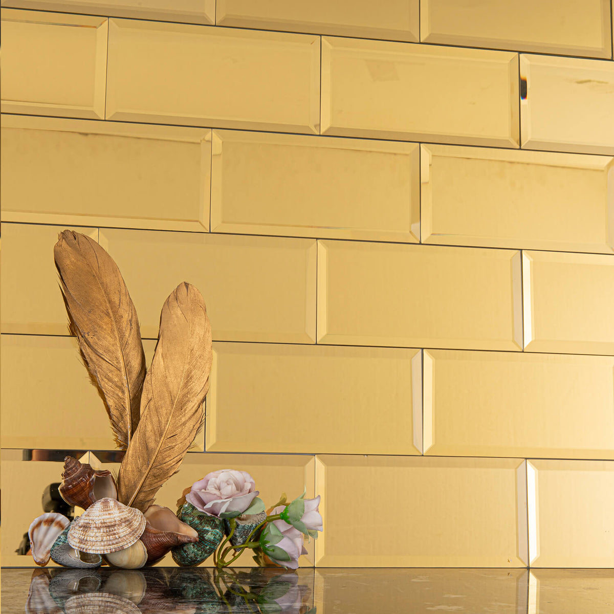 Gold Mirror Tile – LovDeco