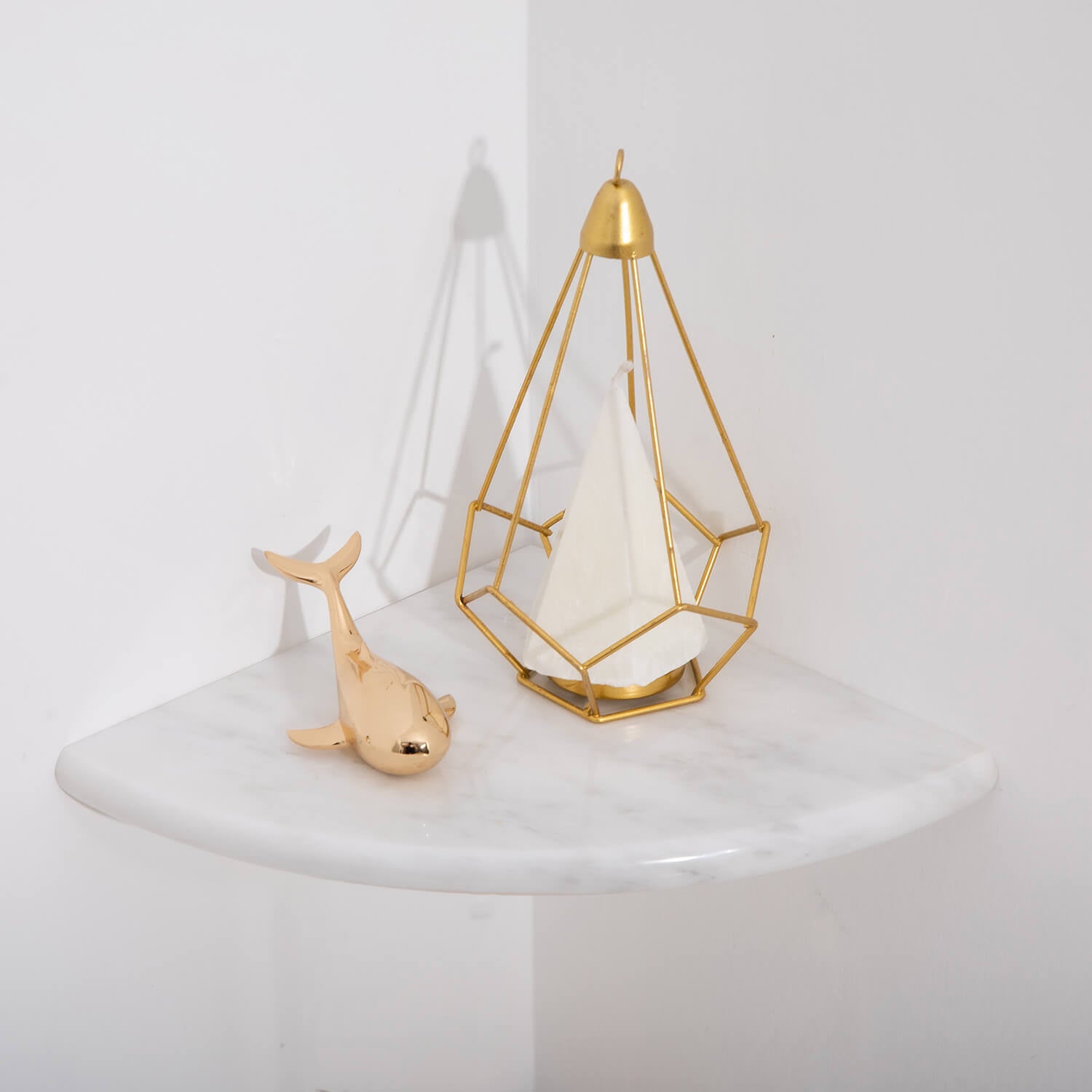 Marble Corner Shelf - Elevate Your Living Space! – LovDeco